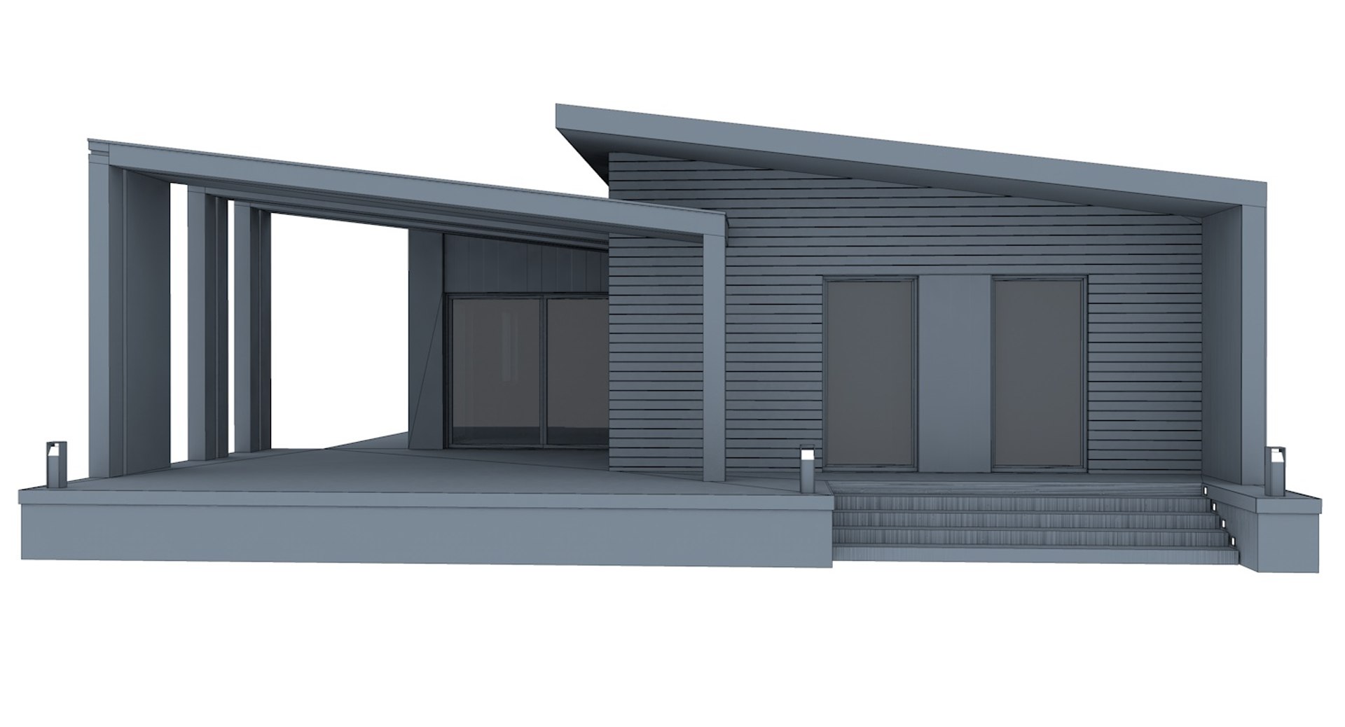 Minimal House 3D Model - TurboSquid 1469362