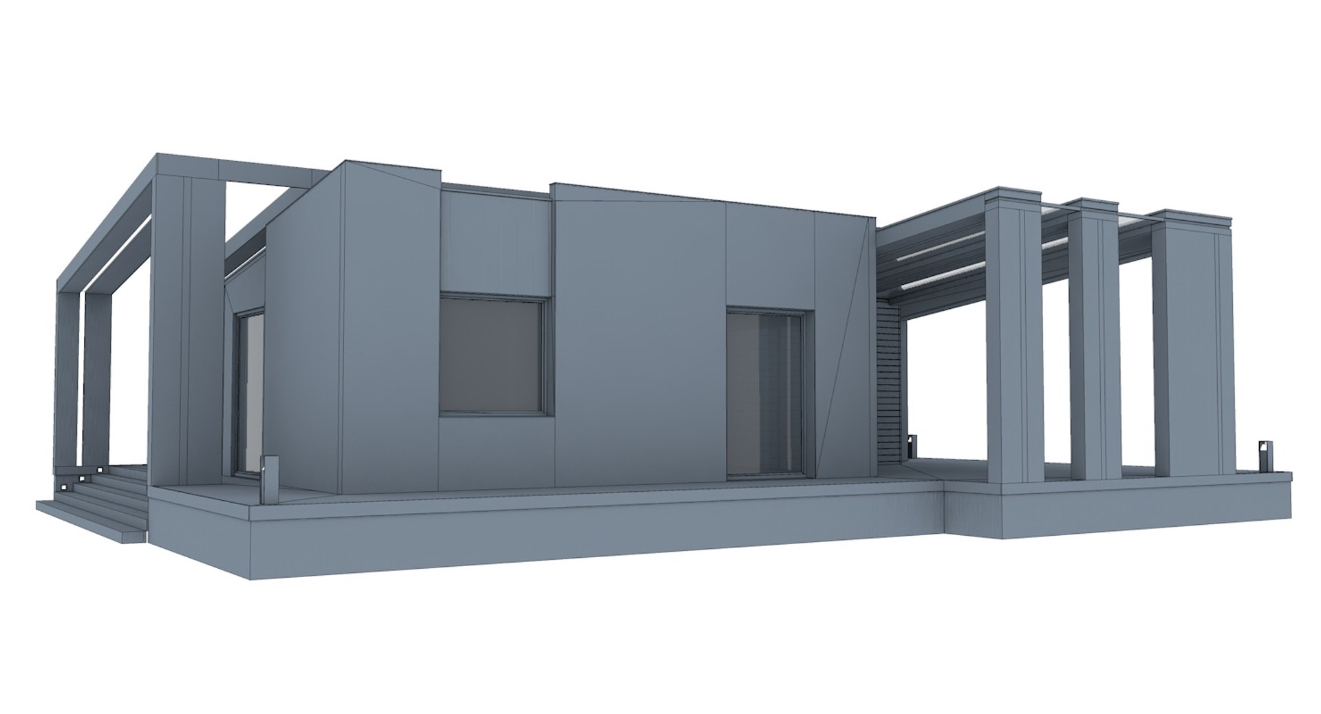 Minimal House 3D Model - TurboSquid 1469362