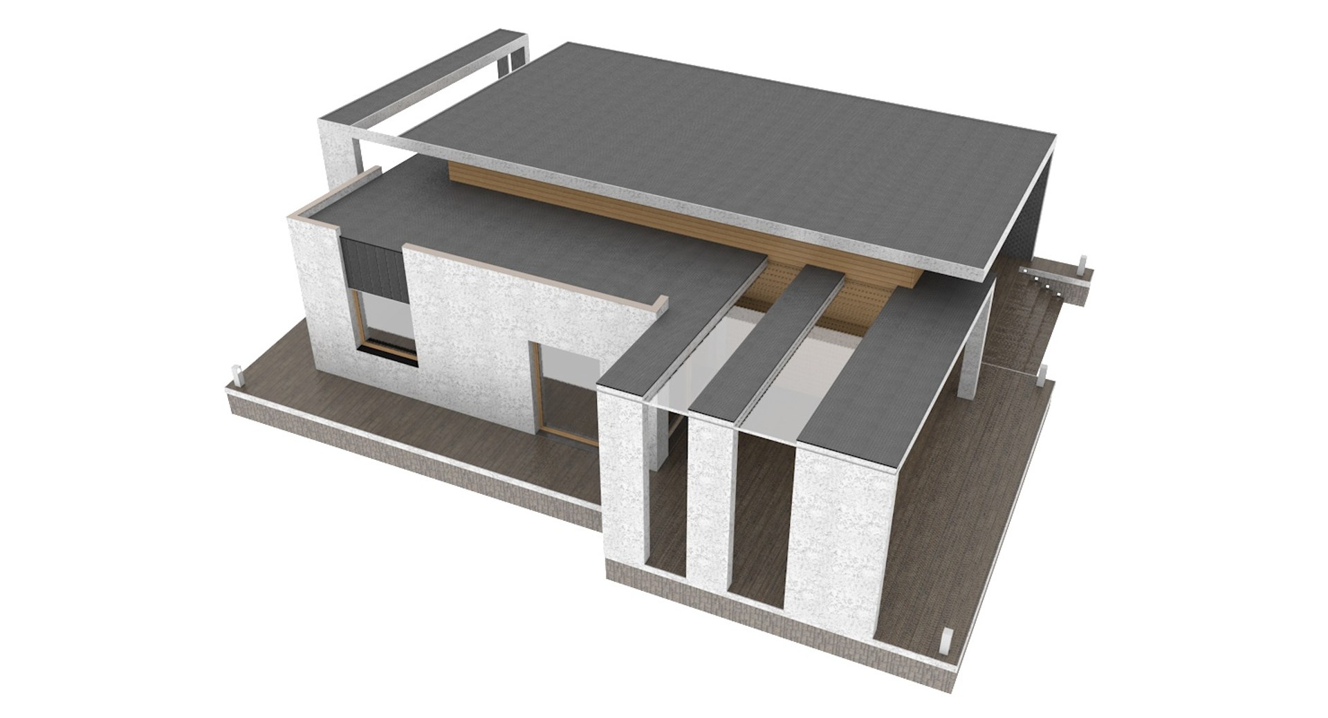 Minimal House 3D Model - TurboSquid 1469362