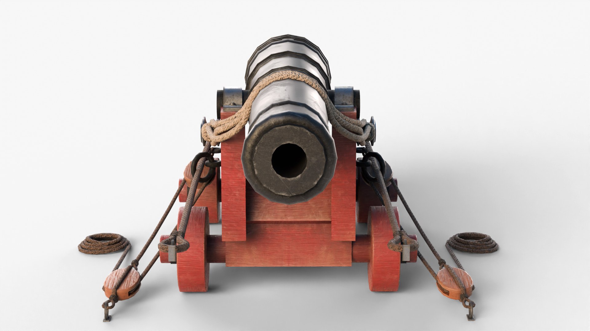 18th Century Naval Cannon 3D Model - TurboSquid 2096688