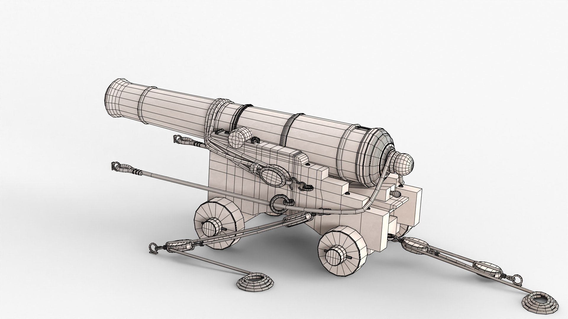 18th Century Naval Cannon 3D Model - TurboSquid 2096688