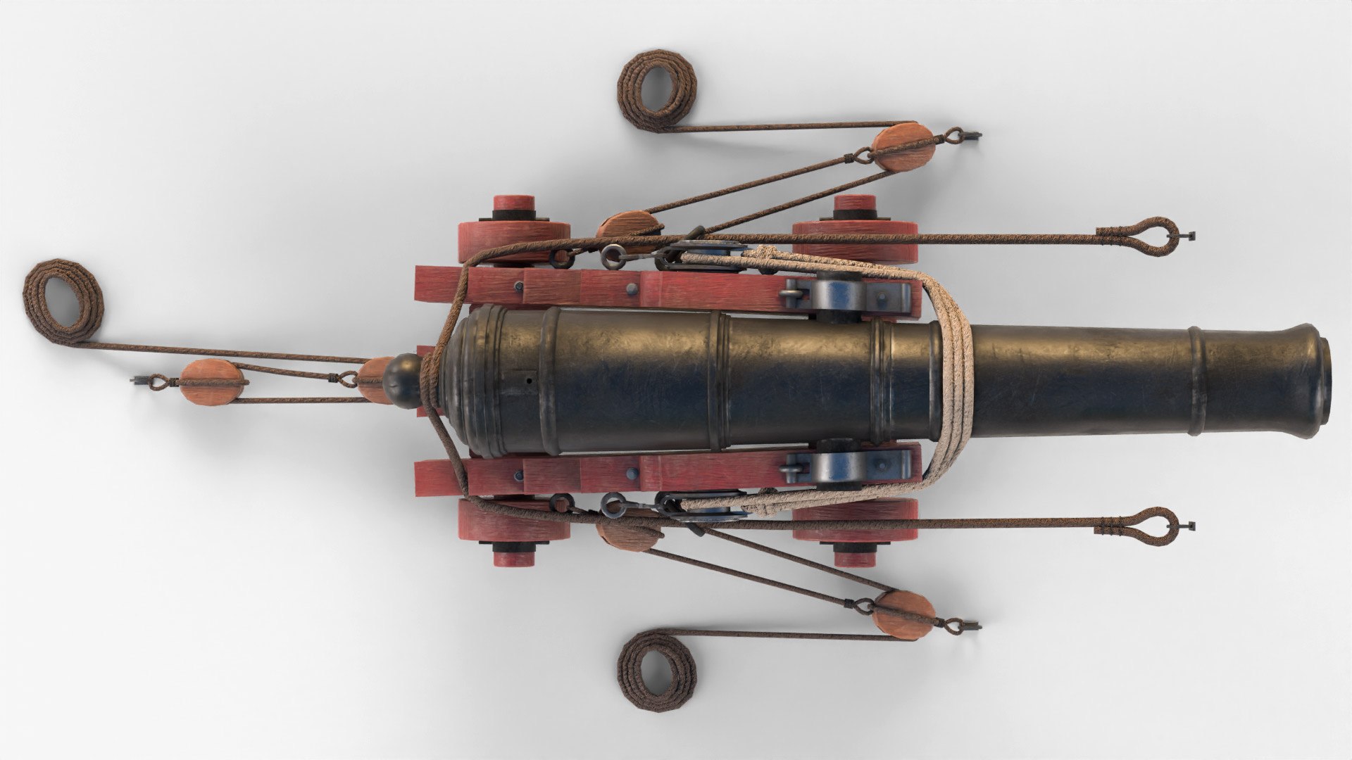 18th Century Naval Cannon 3D Model - TurboSquid 2096688