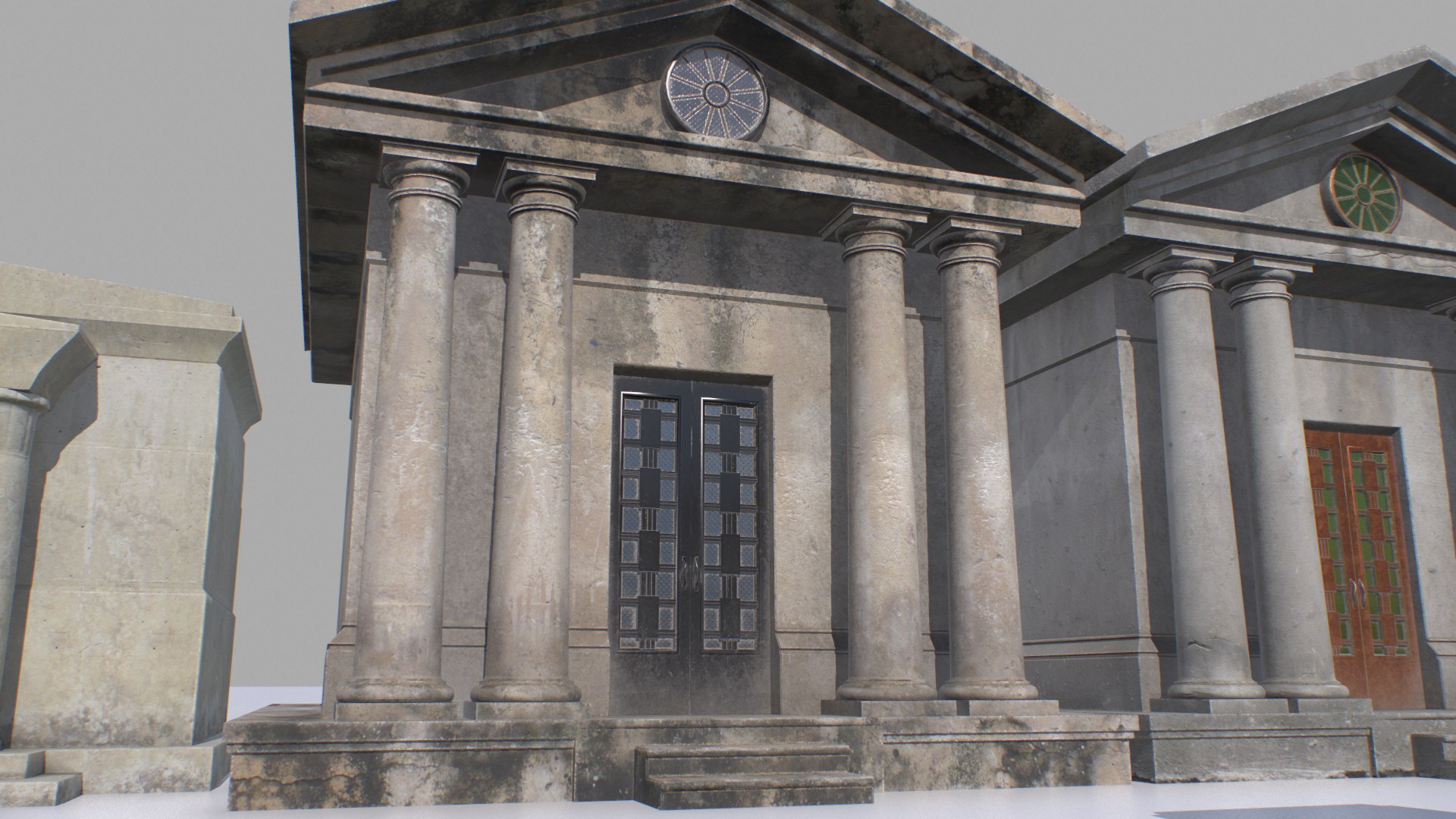 3D Cemetery Mausoleums Tombs 4 - TurboSquid 1651148