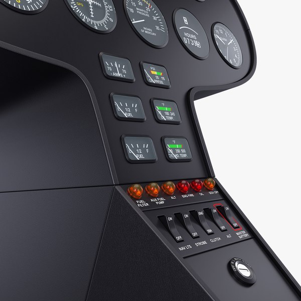 Aircraft Instrument Panel v 13Dモデル - TurboSquid 2023504