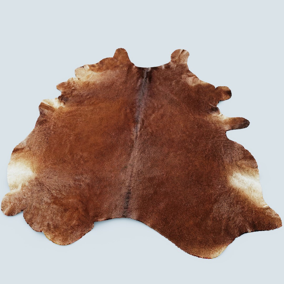 3D Cowhide Rug Model - TurboSquid 2303952