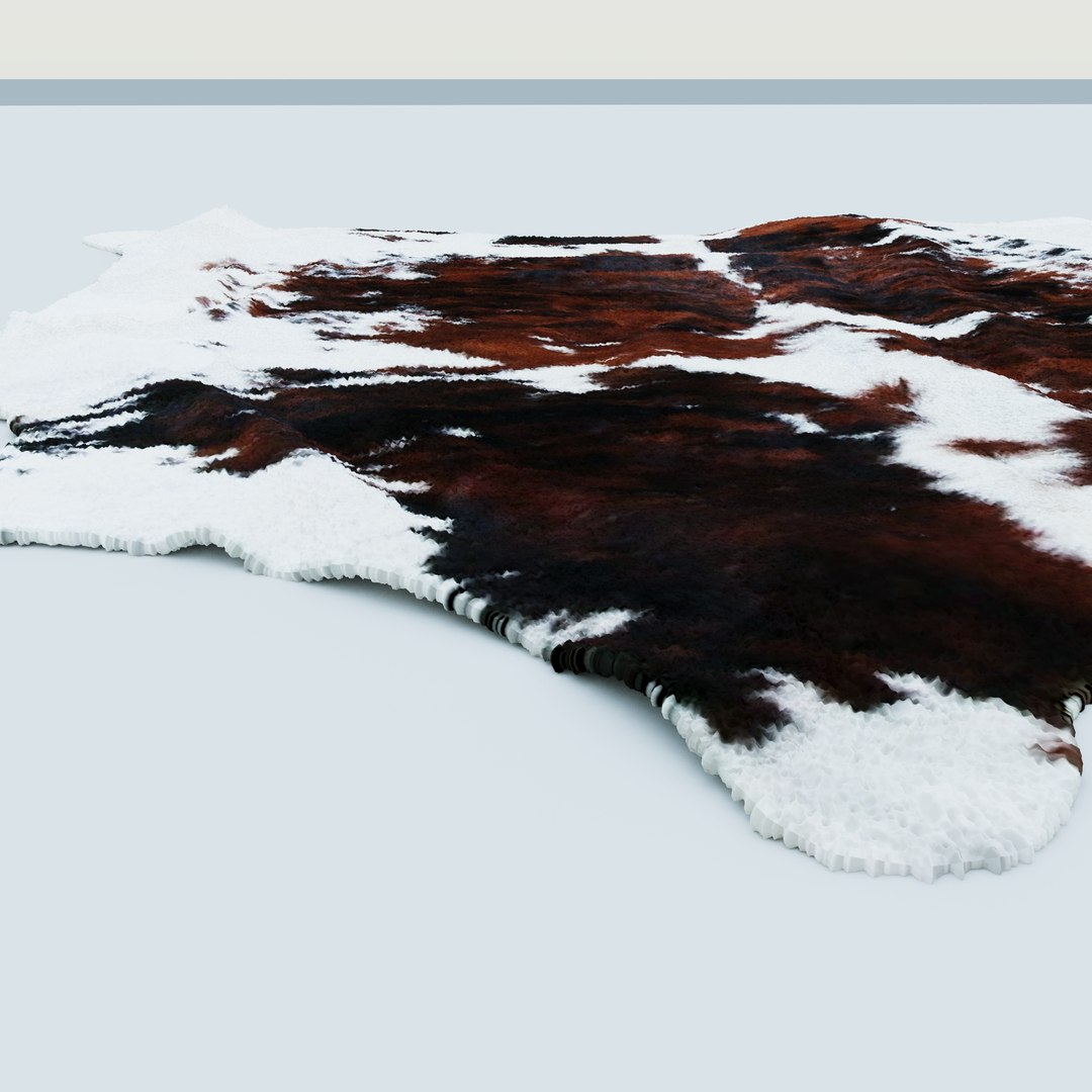 3D Cowhide Rug Model - TurboSquid 2303952
