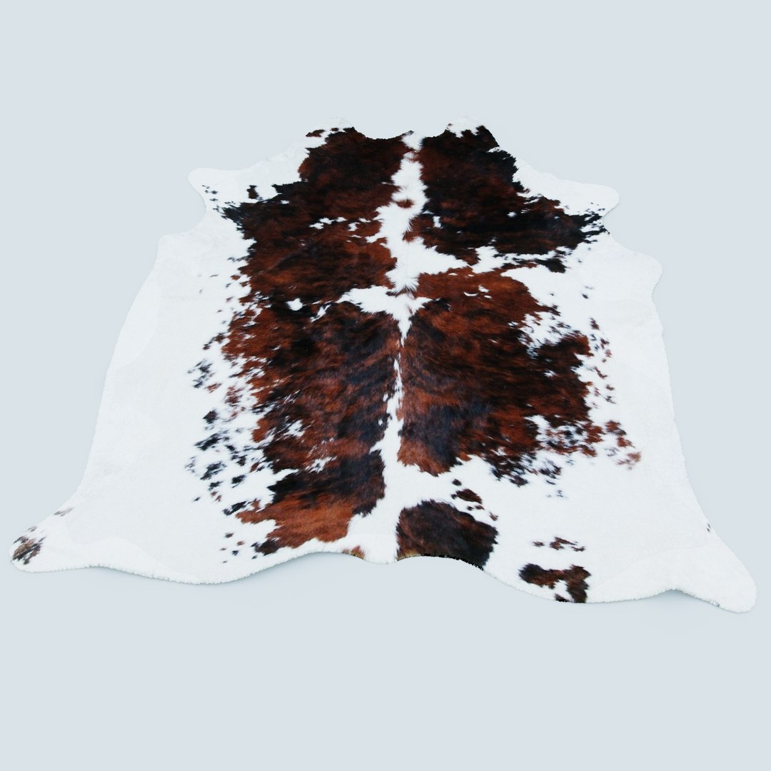 3D Cowhide Rug Model - TurboSquid 2303952