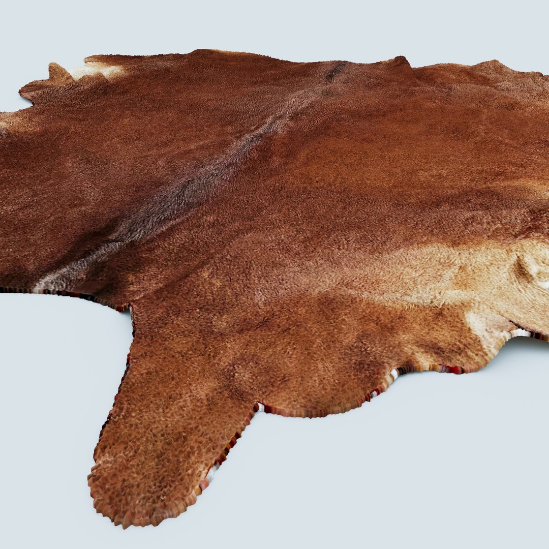3D Cowhide Rug Model - TurboSquid 2303952