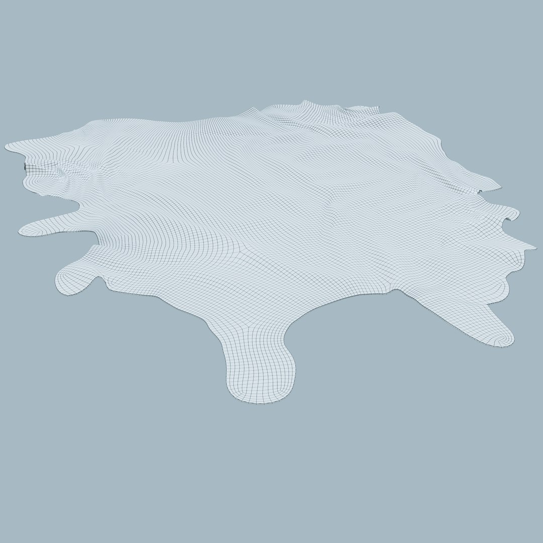 3D Cowhide Rug Model - TurboSquid 2303952