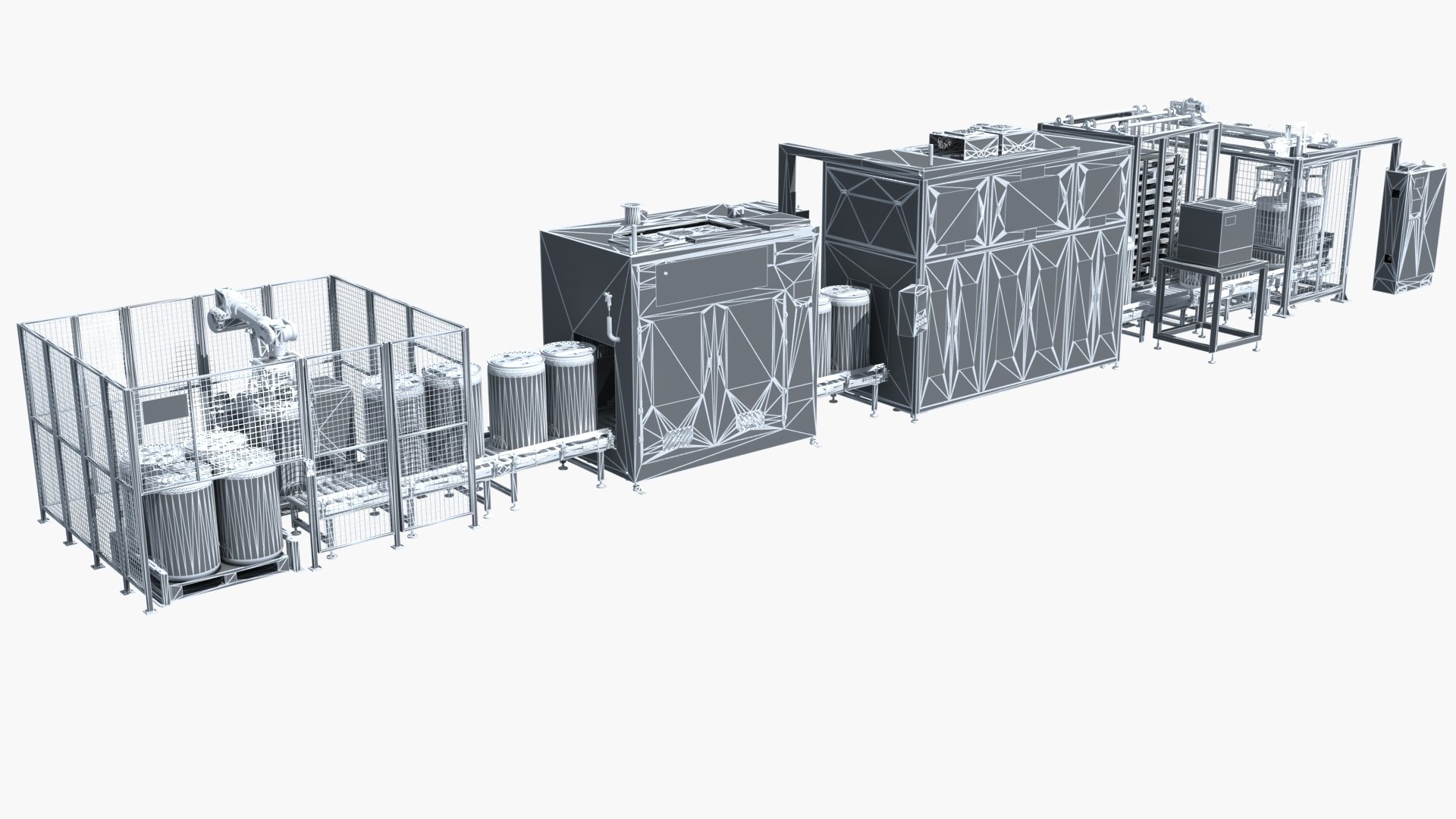 Filling Assembly Line 3D Model - TurboSquid 2245415