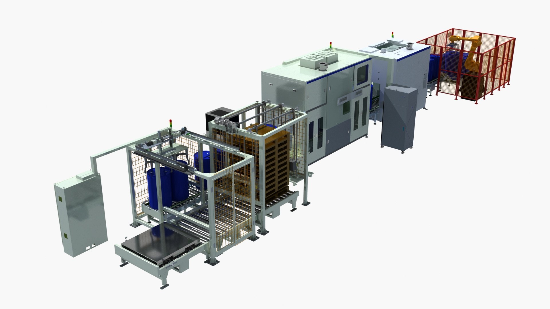 Filling Assembly Line 3D Model - TurboSquid 2245415