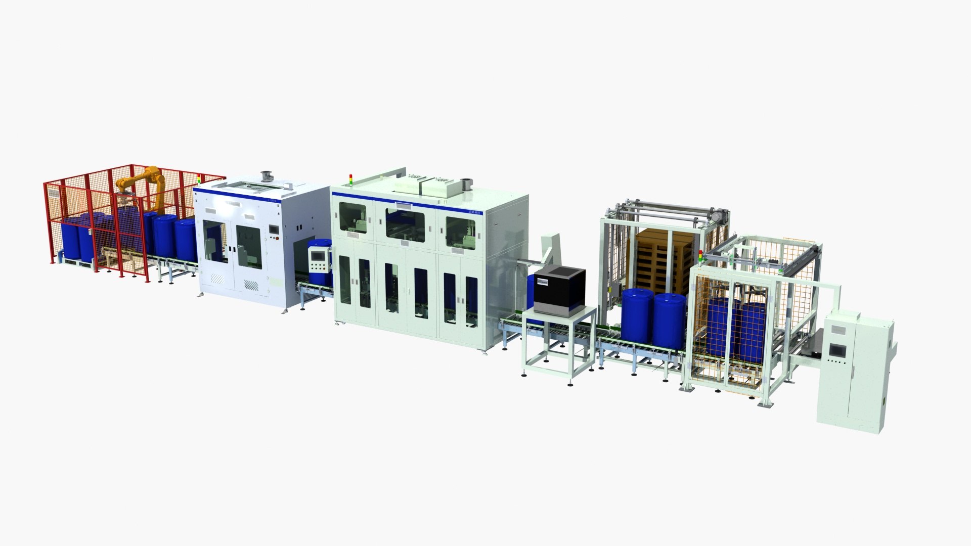 Filling Assembly Line 3D Model - TurboSquid 2245415