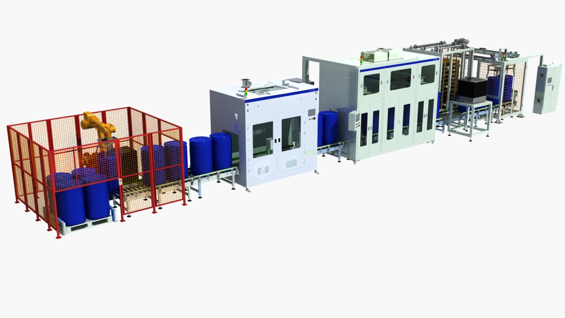 Filling Assembly Line 3D Model - TurboSquid 2245415