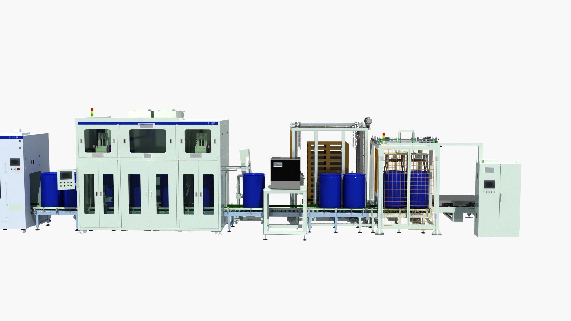 Filling Assembly Line 3D Model - TurboSquid 2245415