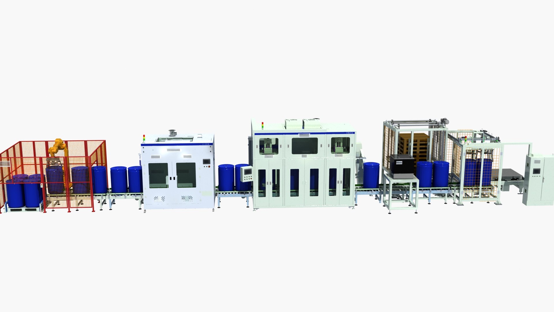 Filling Assembly Line 3D Model - TurboSquid 2245415