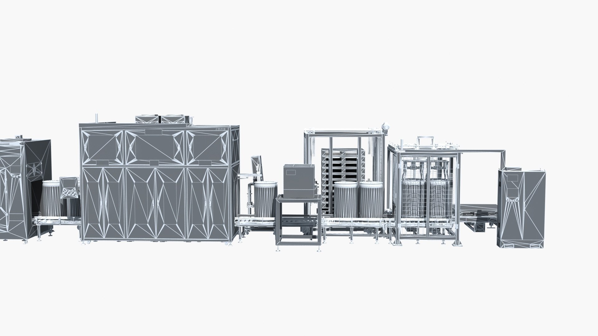 Filling Assembly Line 3D Model - TurboSquid 2245415