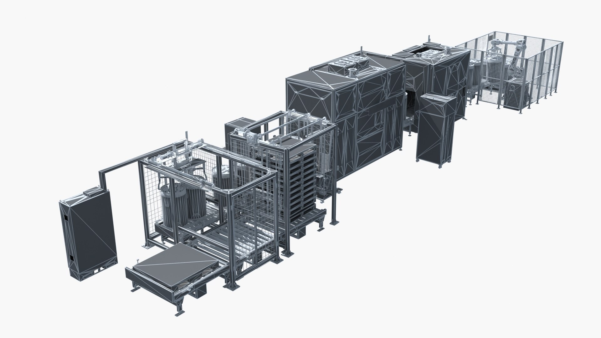 Filling Assembly Line 3D Model - TurboSquid 2245415