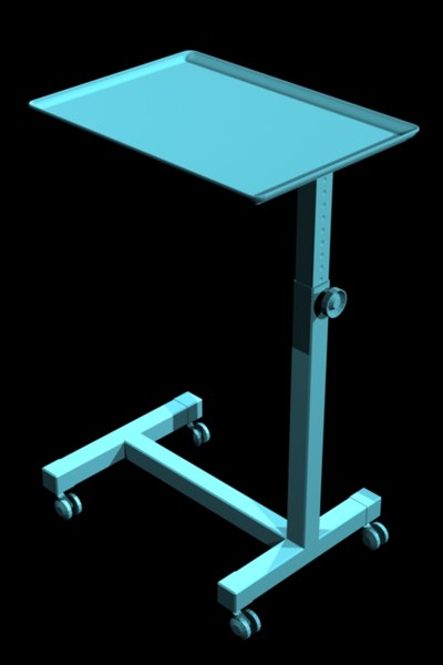 3d mayo surgical cart model
