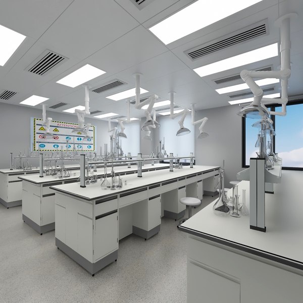 pharmaceutical laboratory equipment 3d model