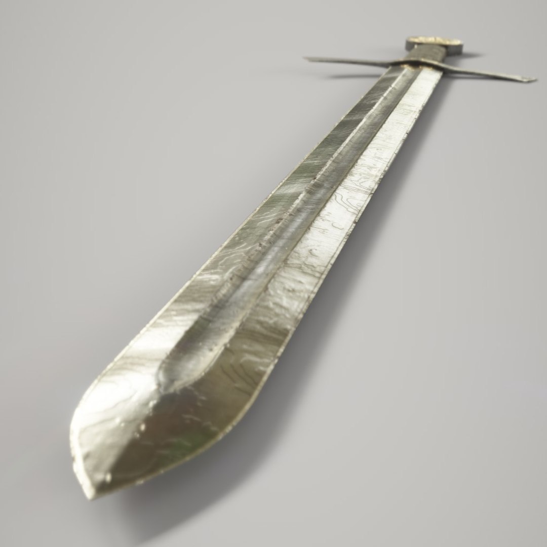 Steel longsword sword 3D - TurboSquid 1266327