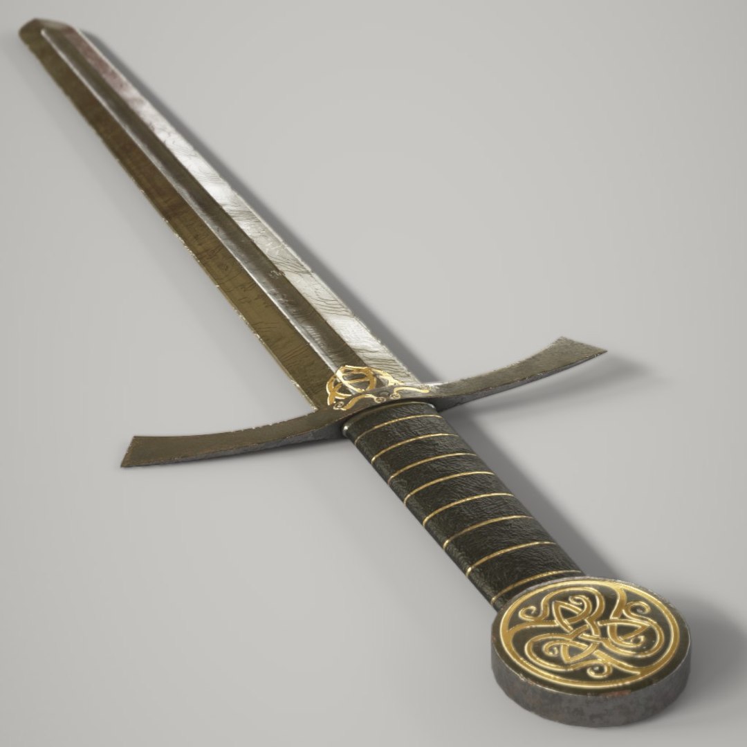 Steel longsword sword 3D - TurboSquid 1266327