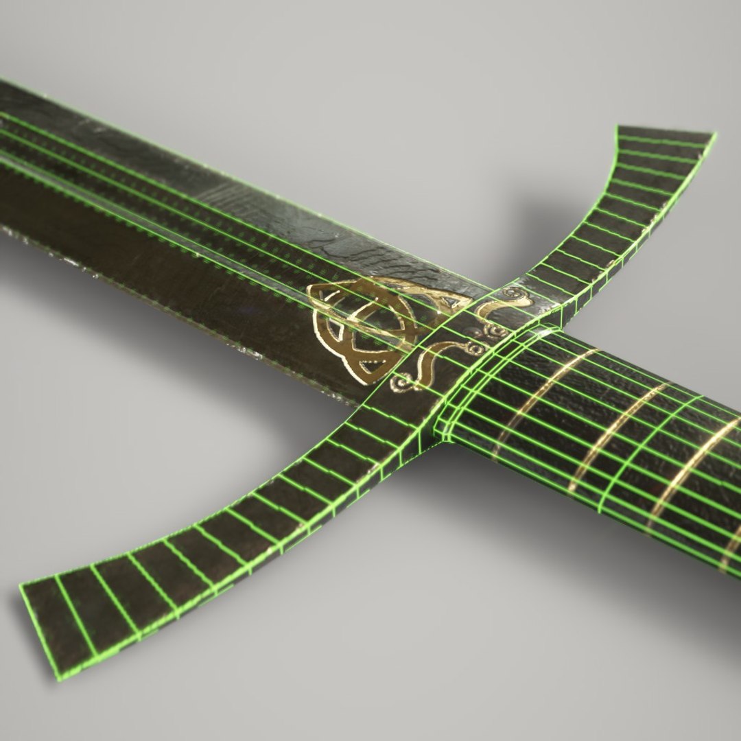 Steel longsword sword 3D - TurboSquid 1266327