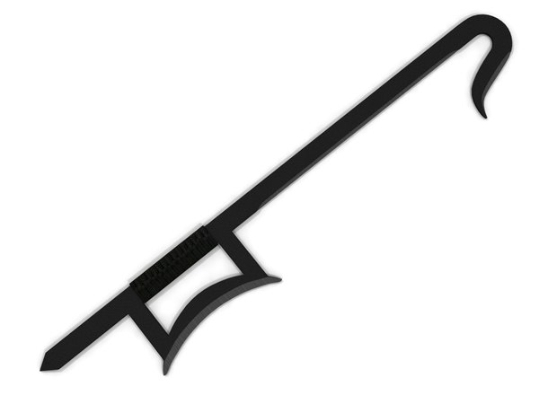 3dsmax chinese hook sword