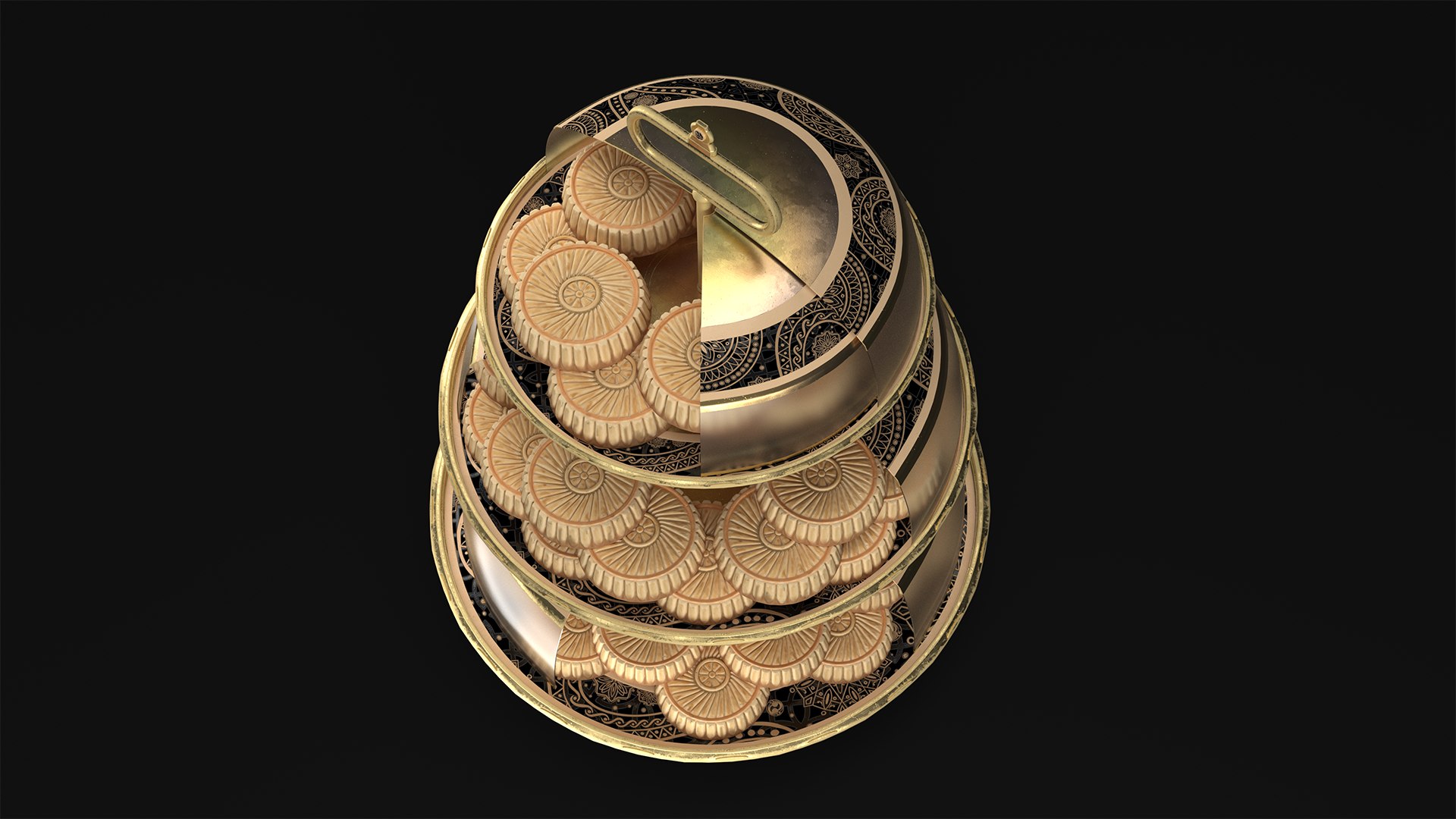 3D Eid Sweet Stand 01 - TurboSquid 2222795