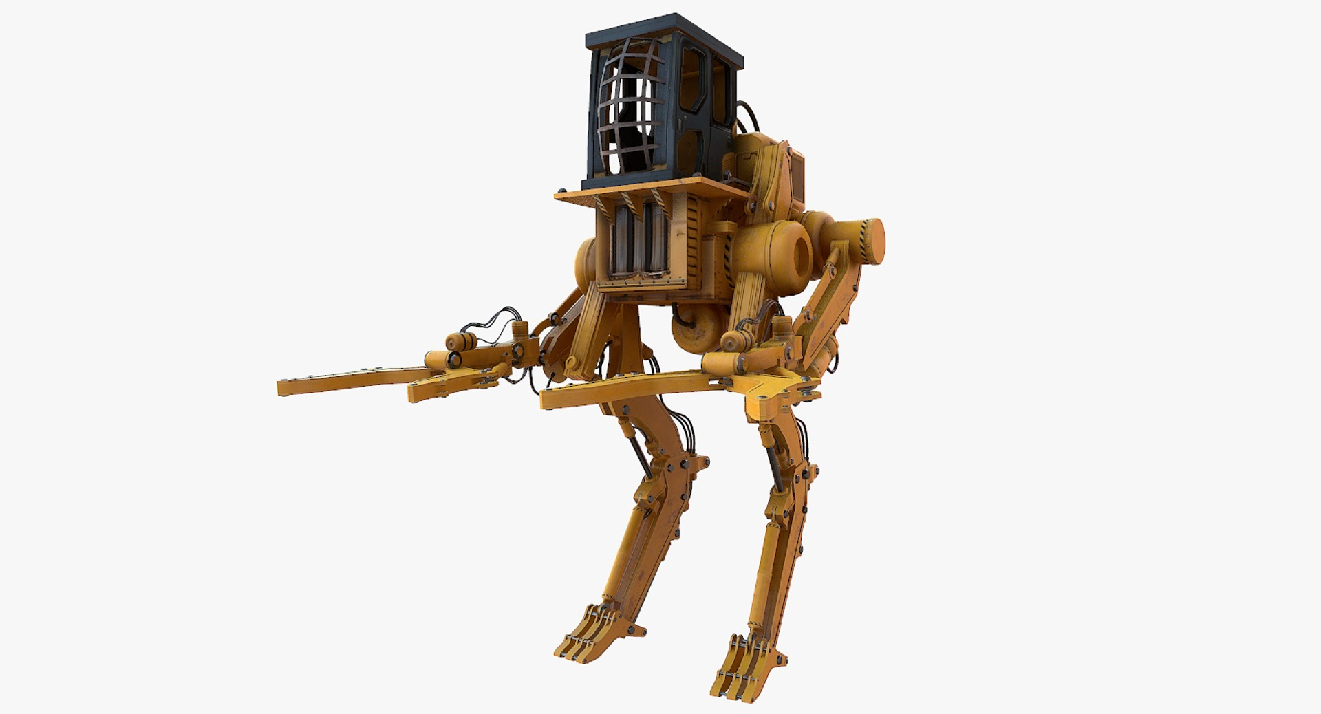 Sci Fi Construction Mech Model - TurboSquid 1401978