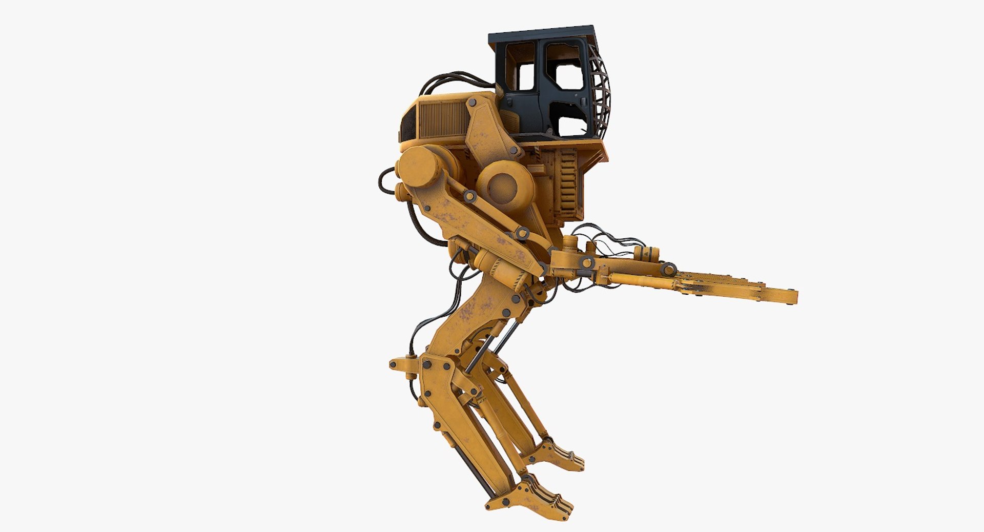 Sci Fi Construction Mech Model - TurboSquid 1401978