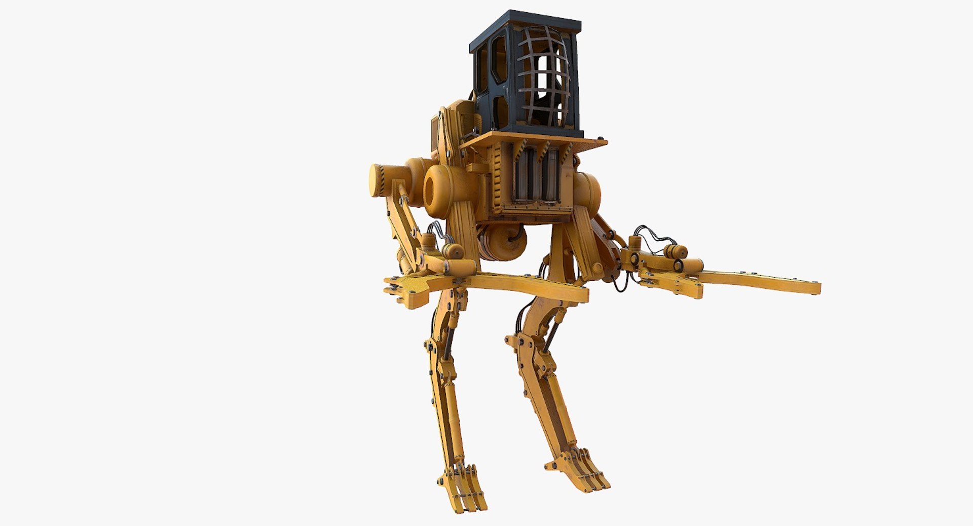 Sci Fi Construction Mech Model - TurboSquid 1401978