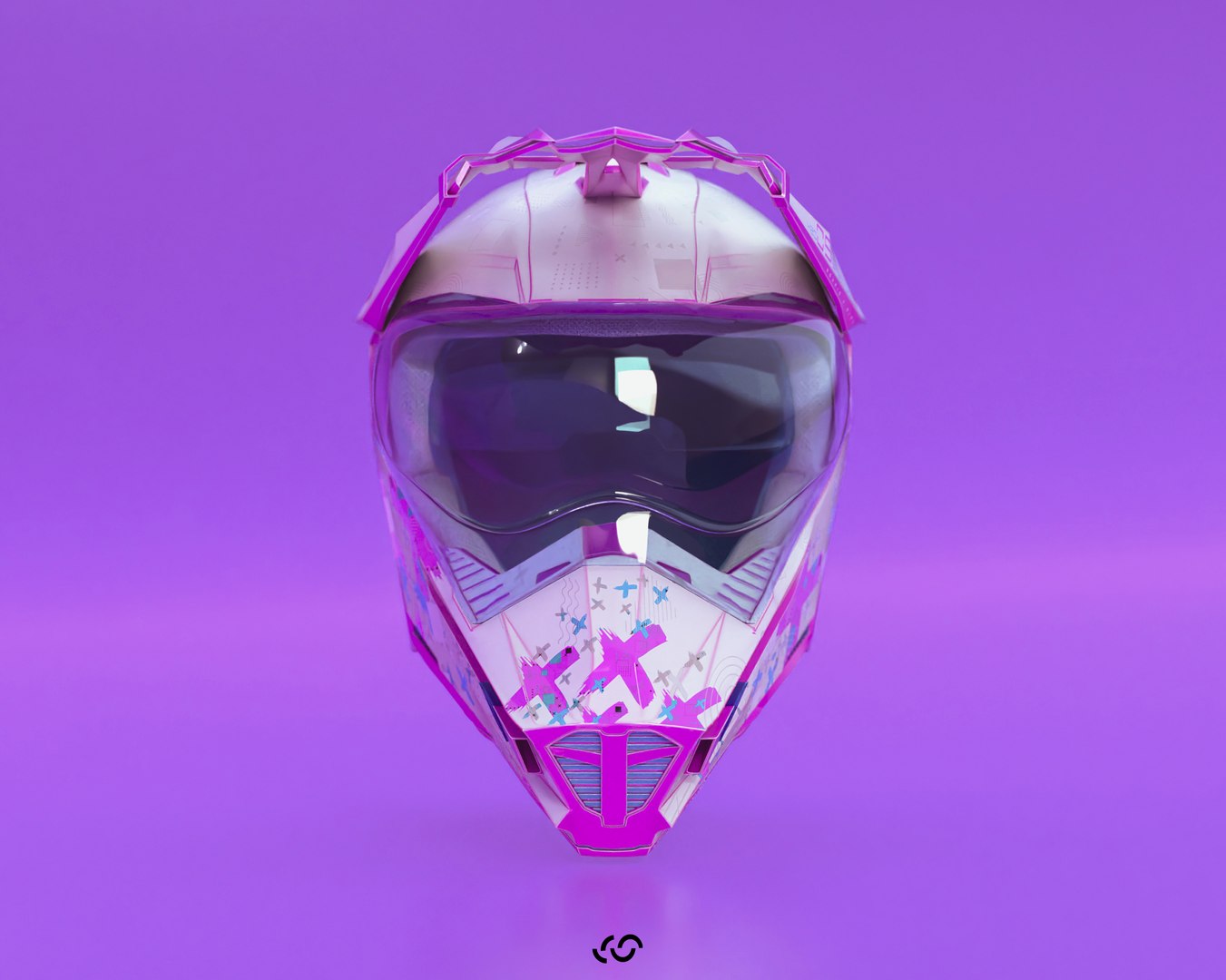 3D Model AFX FX-41DS Helmet Sports Helmet - TurboSquid 2152211