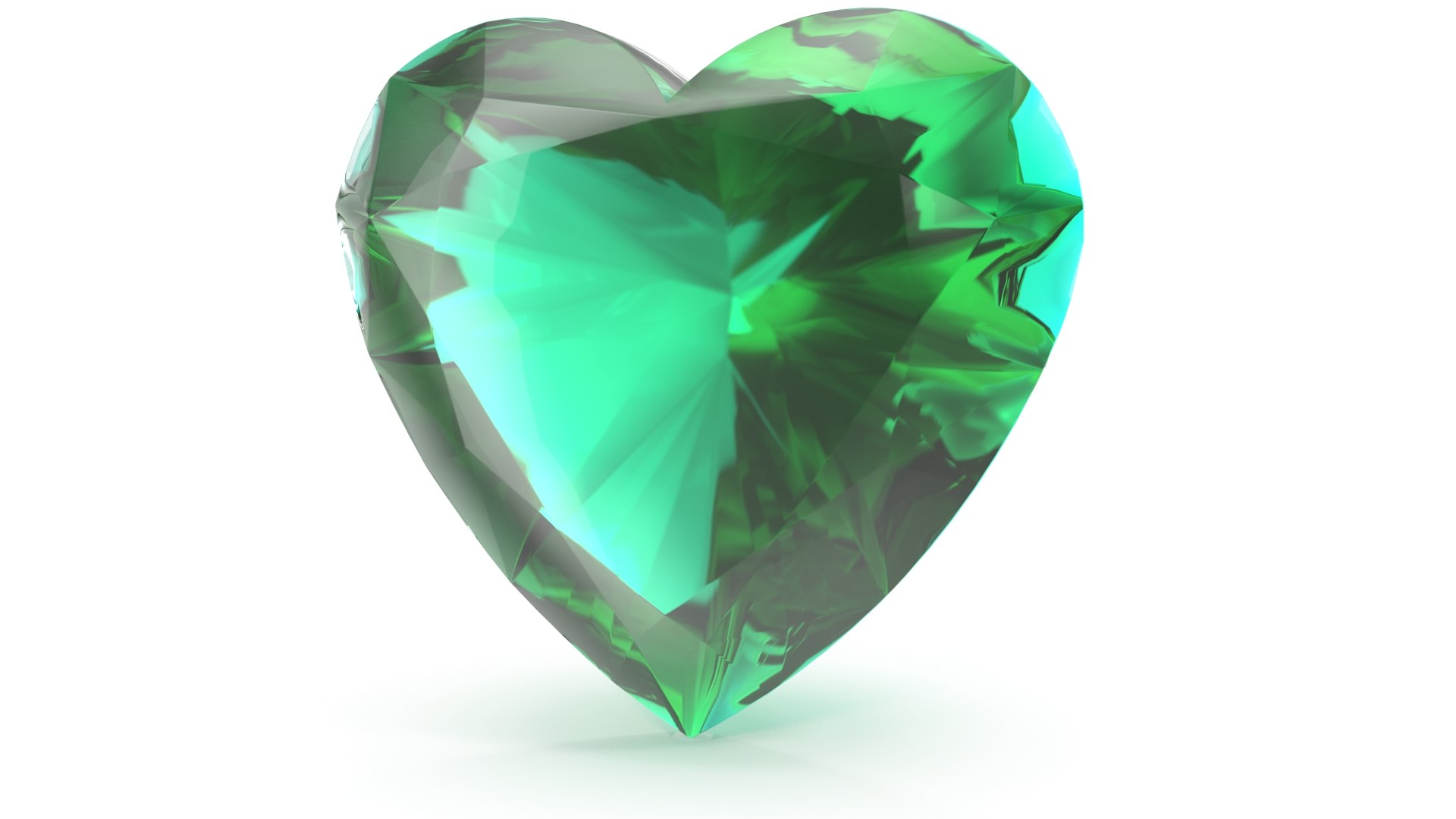Heart Shape Emerald 3D - TurboSquid 1886160