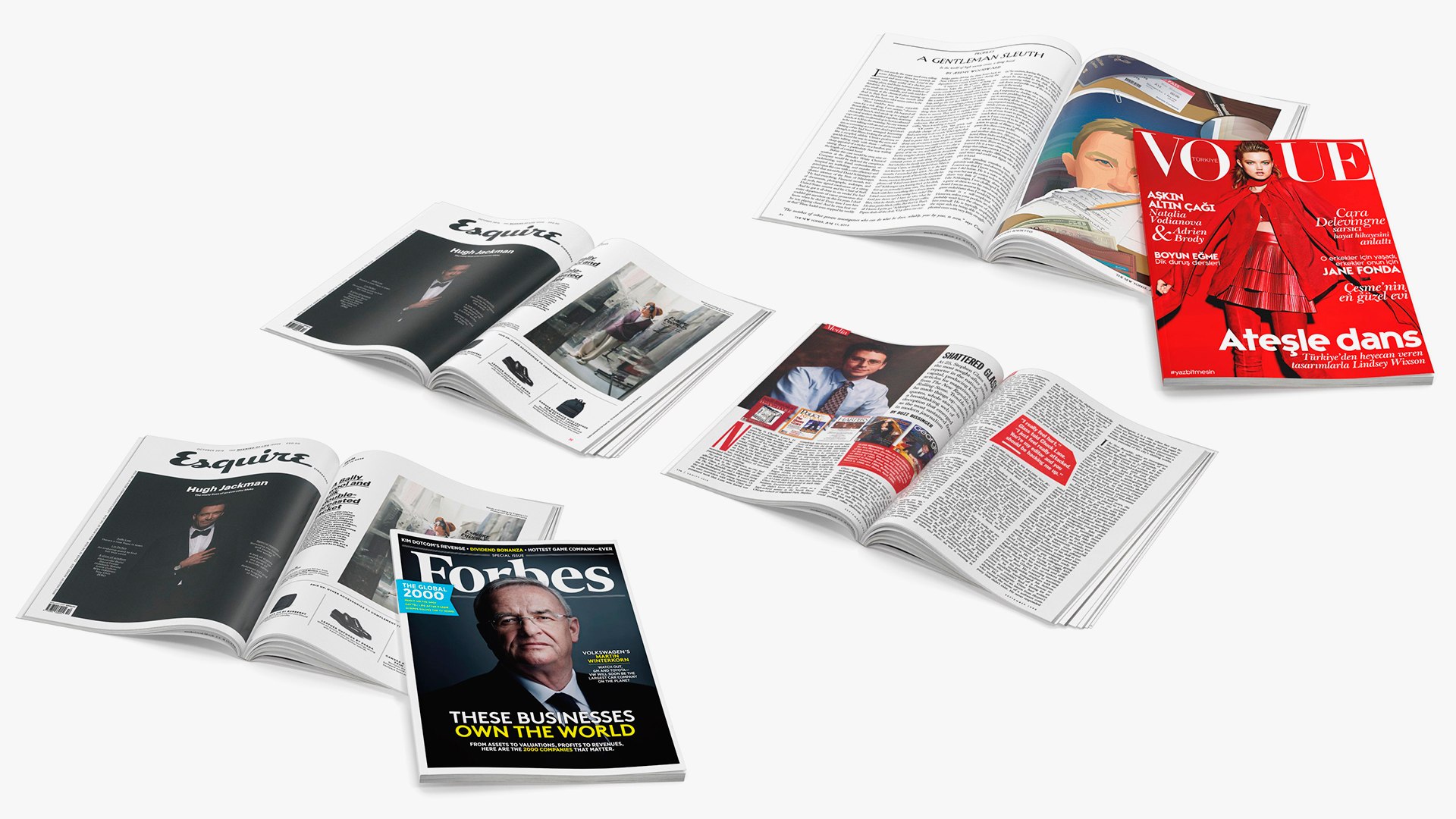 Magazines Collection Model - TurboSquid 2204323