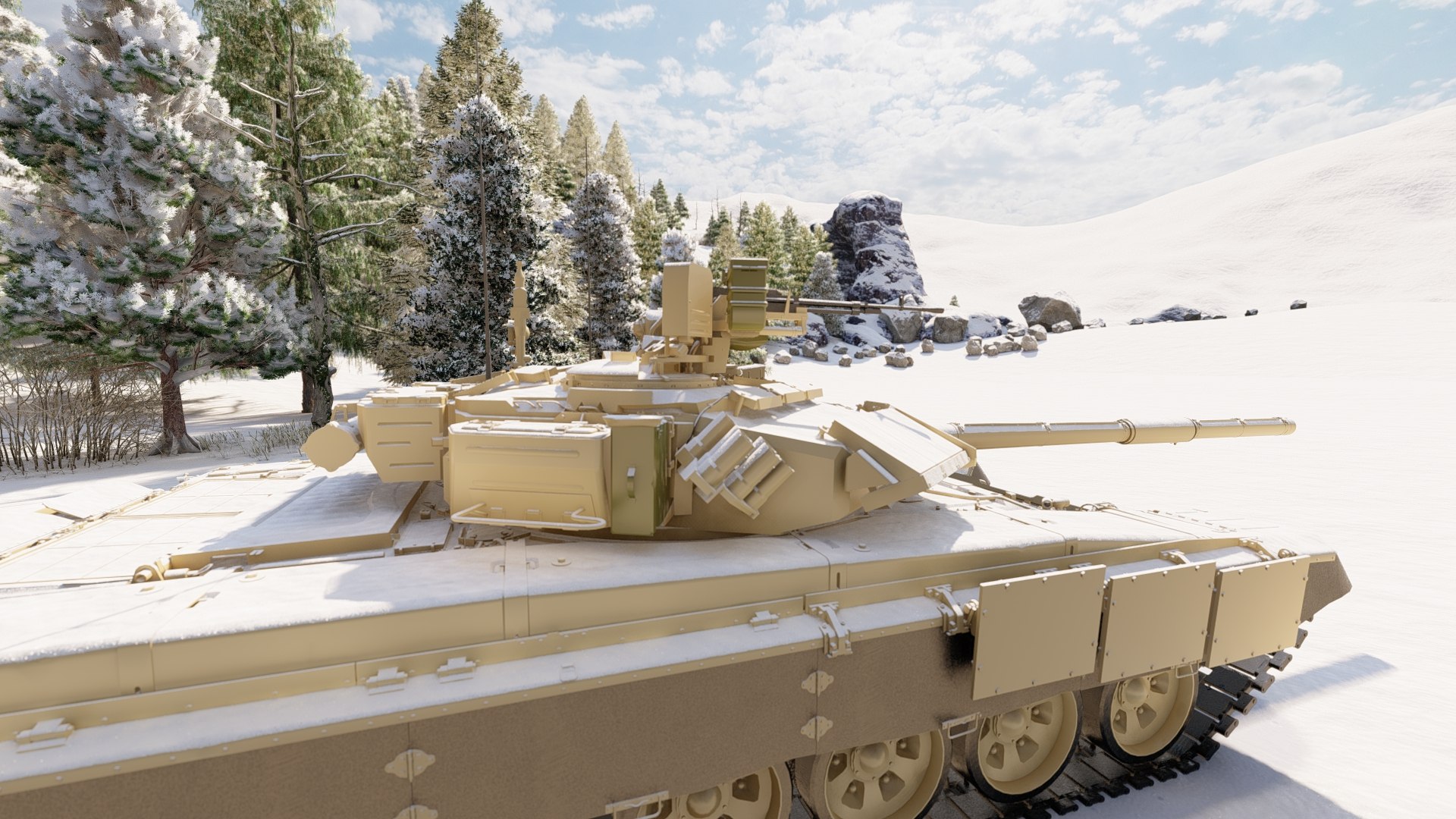 3D Model Tank T-90 - TurboSquid 2268817