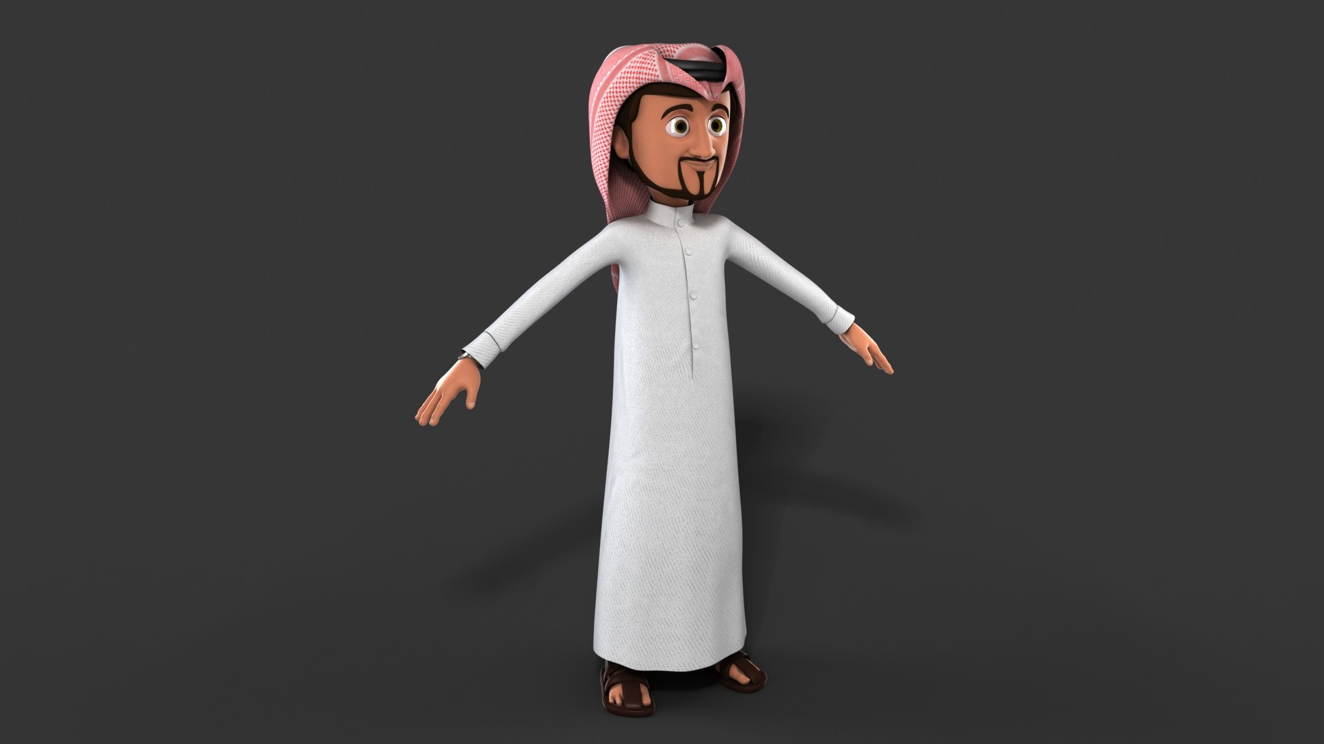 Arab Cartoon Man Max