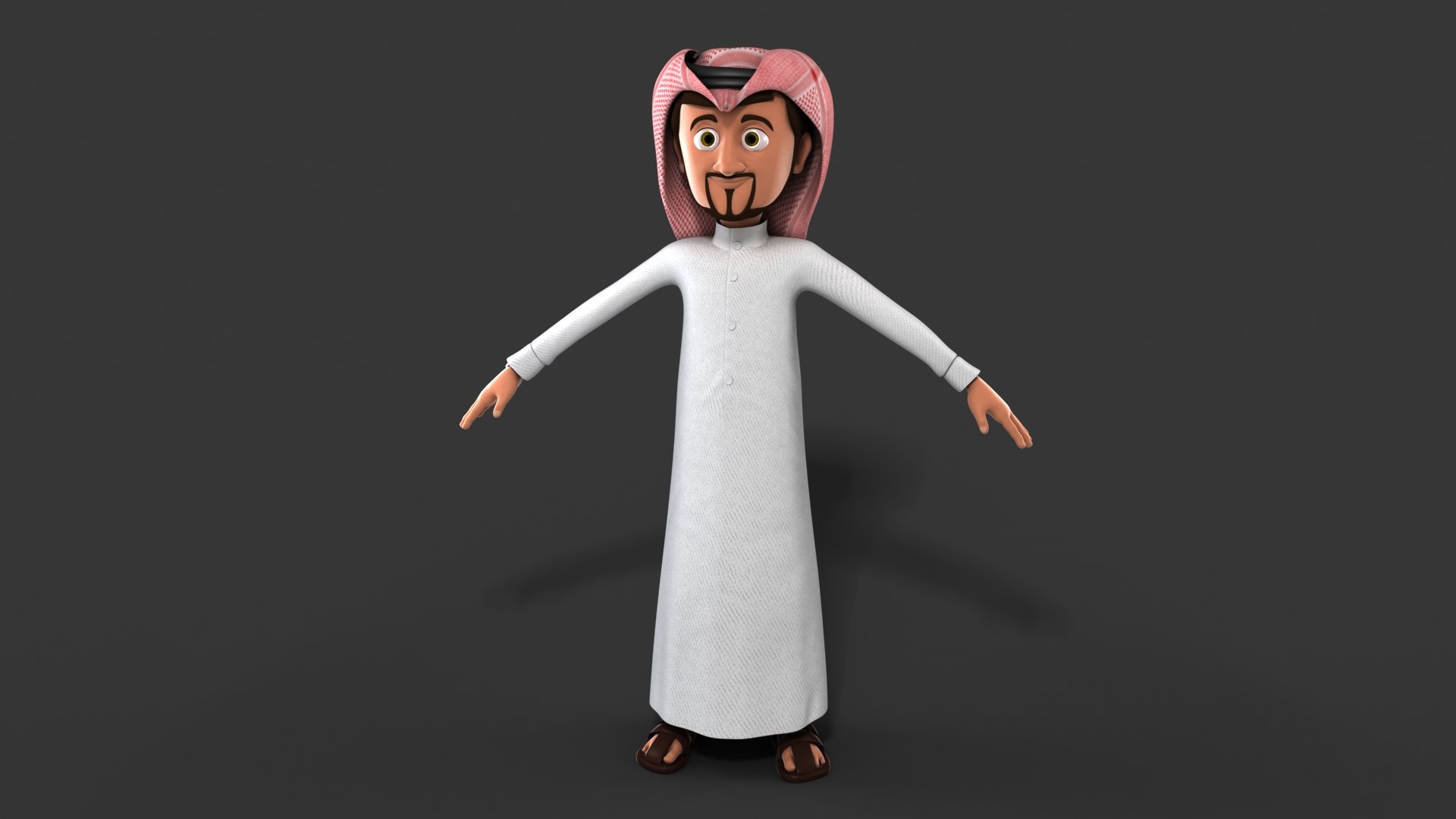 Arab Cartoon Man Max