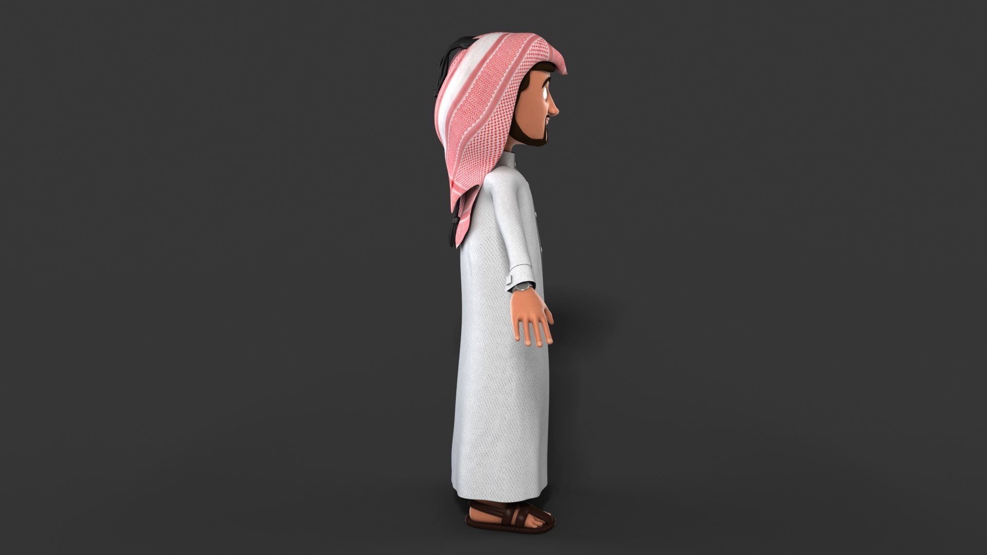 Arab Cartoon Man Max