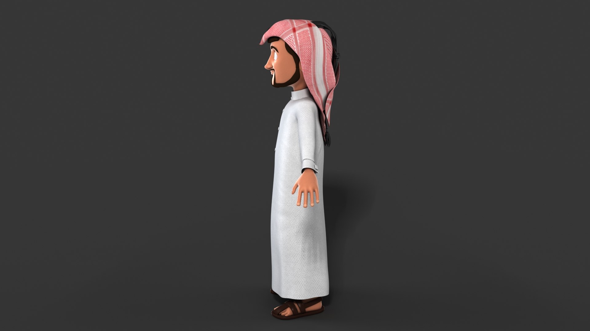 Arab Cartoon Man Max
