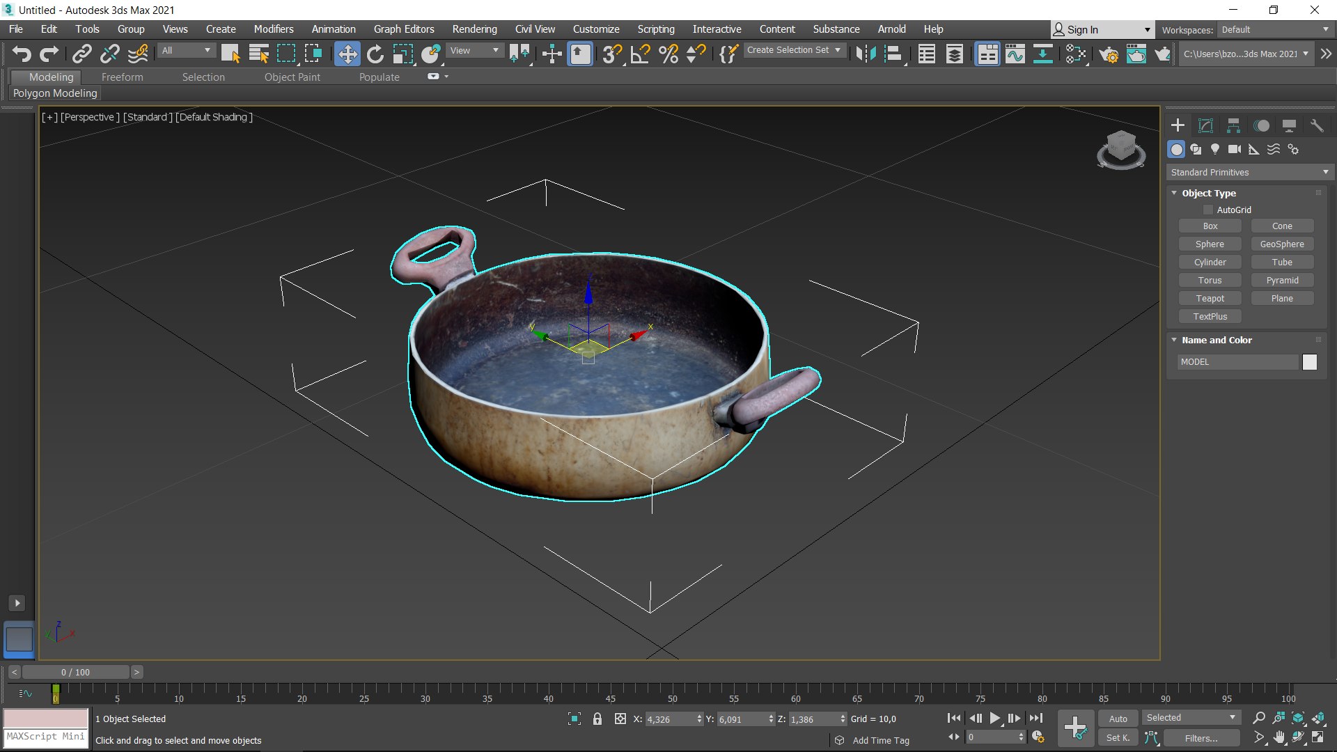 Old Food Pan Scan 3D Model - TurboSquid 2125876