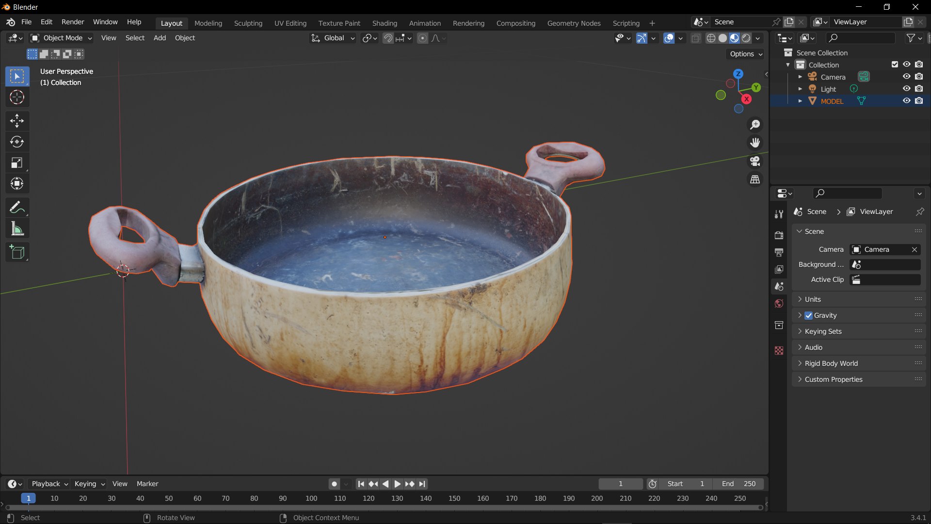 Old Food Pan Scan 3D Model - TurboSquid 2125876