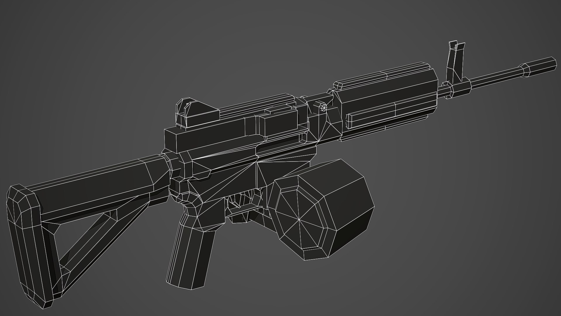 Stylized AWS Machine Gun Low Poly Mobile Ready 3D Model - TurboSquid ...