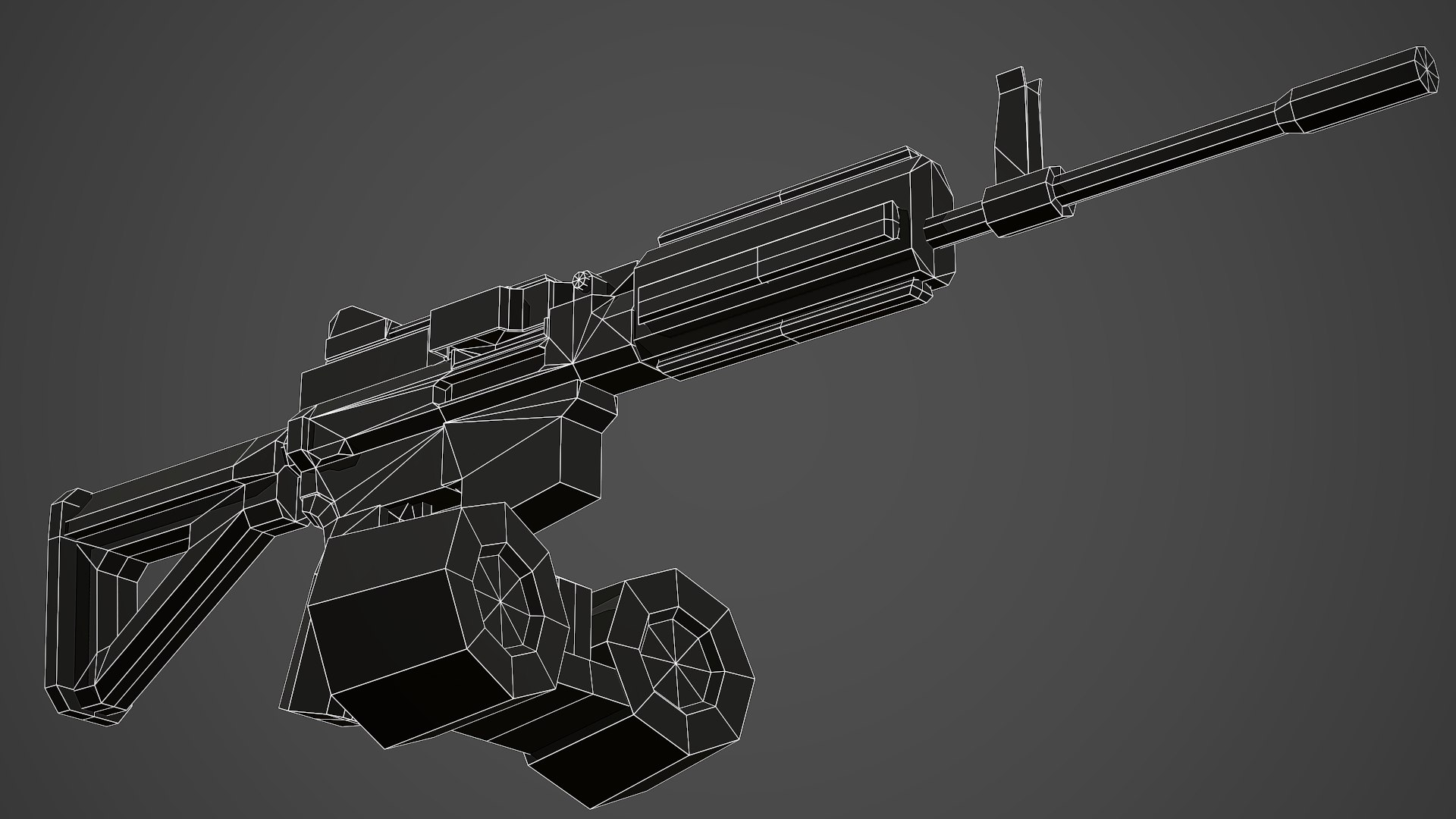 Stylized AWS Machine Gun Low Poly Mobile Ready 3D Model - TurboSquid ...