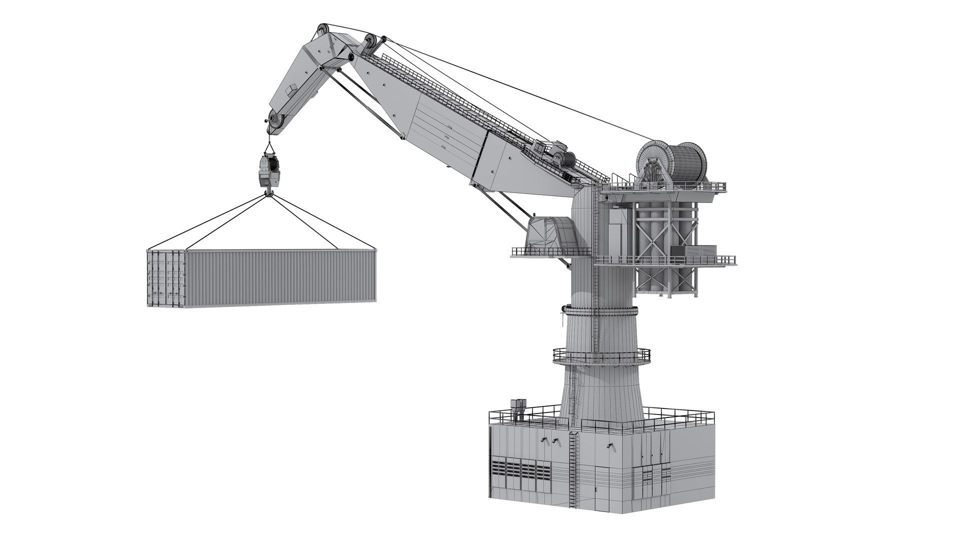 3D Crane Ship Model - TurboSquid 2313241