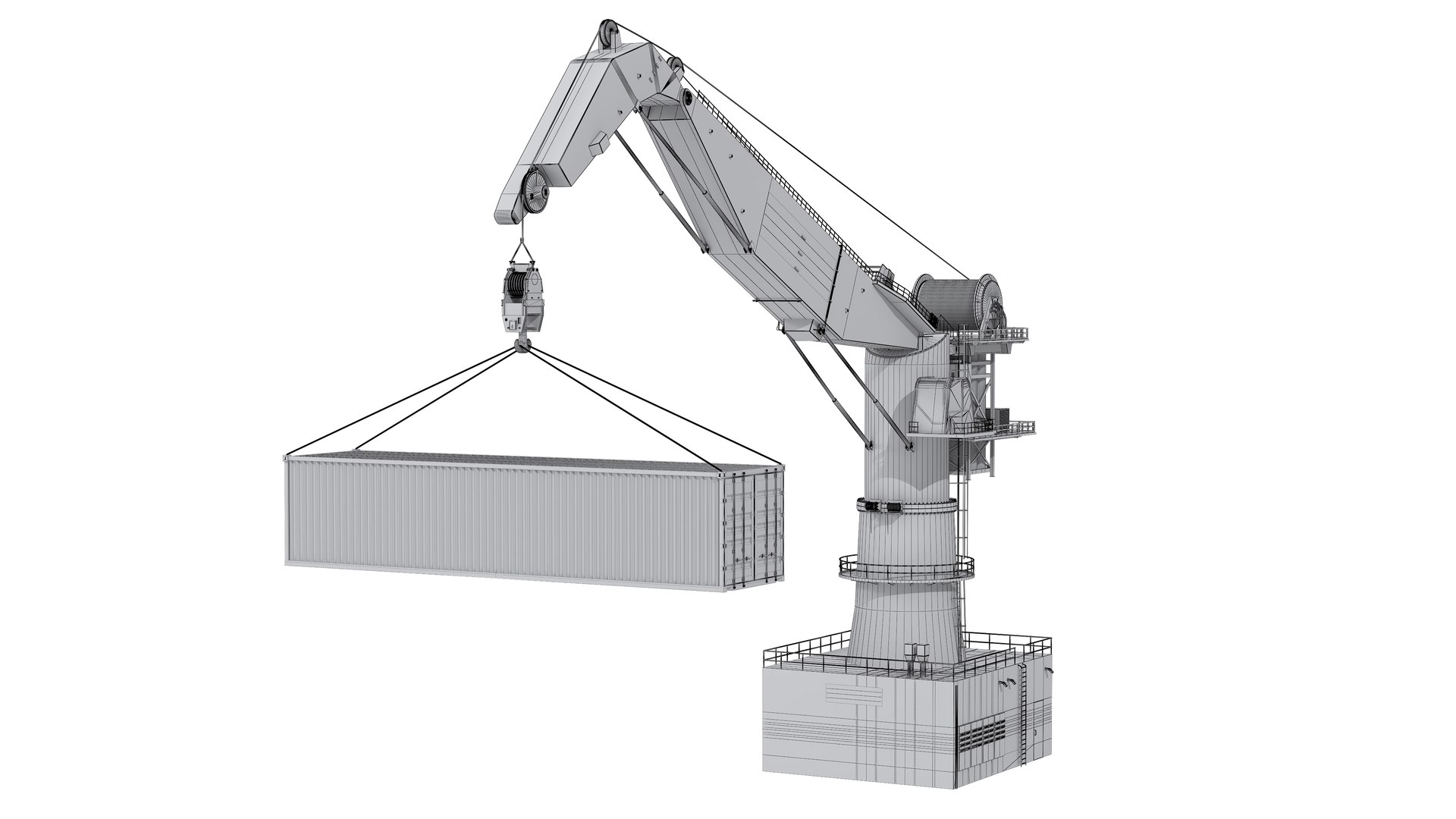 3D Crane Ship Model - TurboSquid 2313241