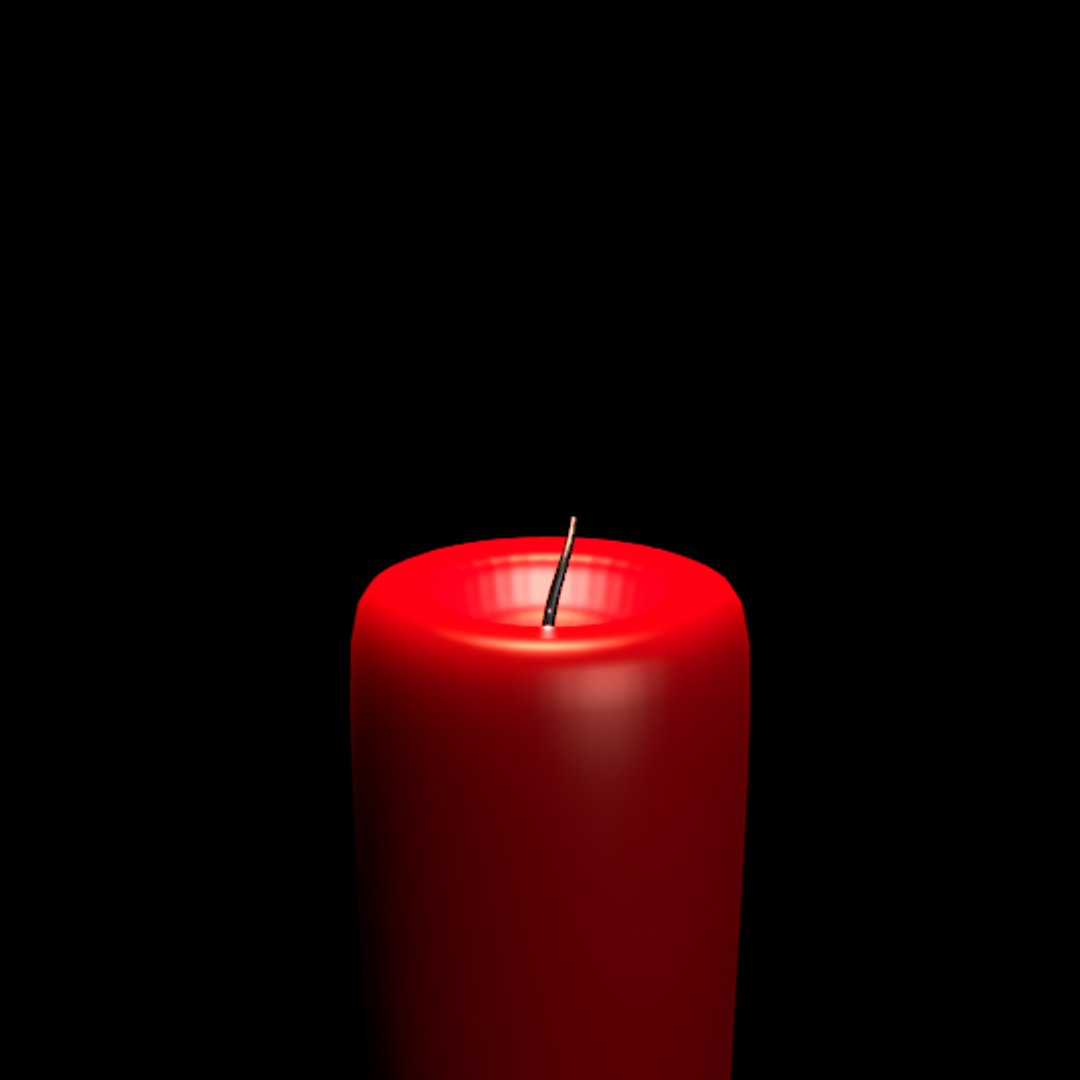 3d Candle Flame Model