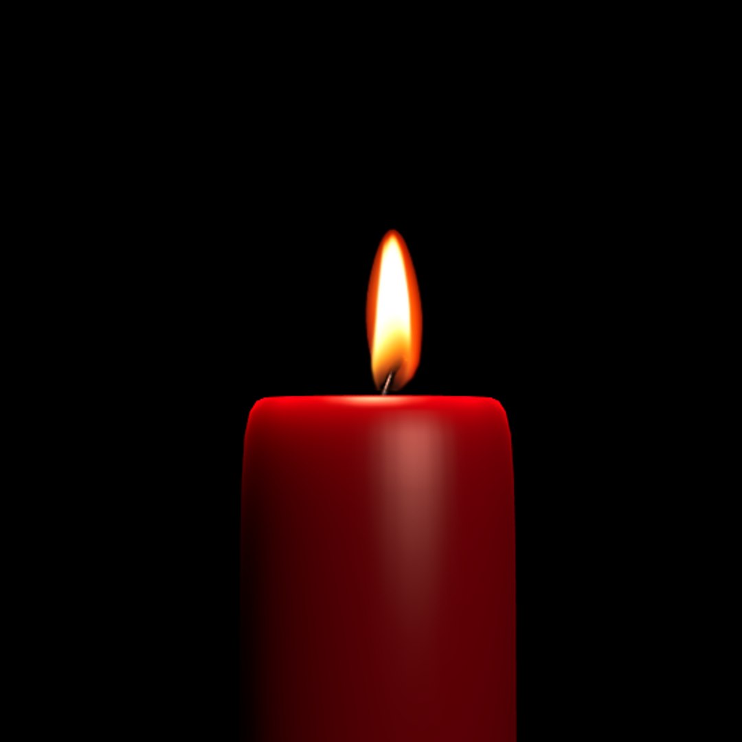 3d Candle Flame Model