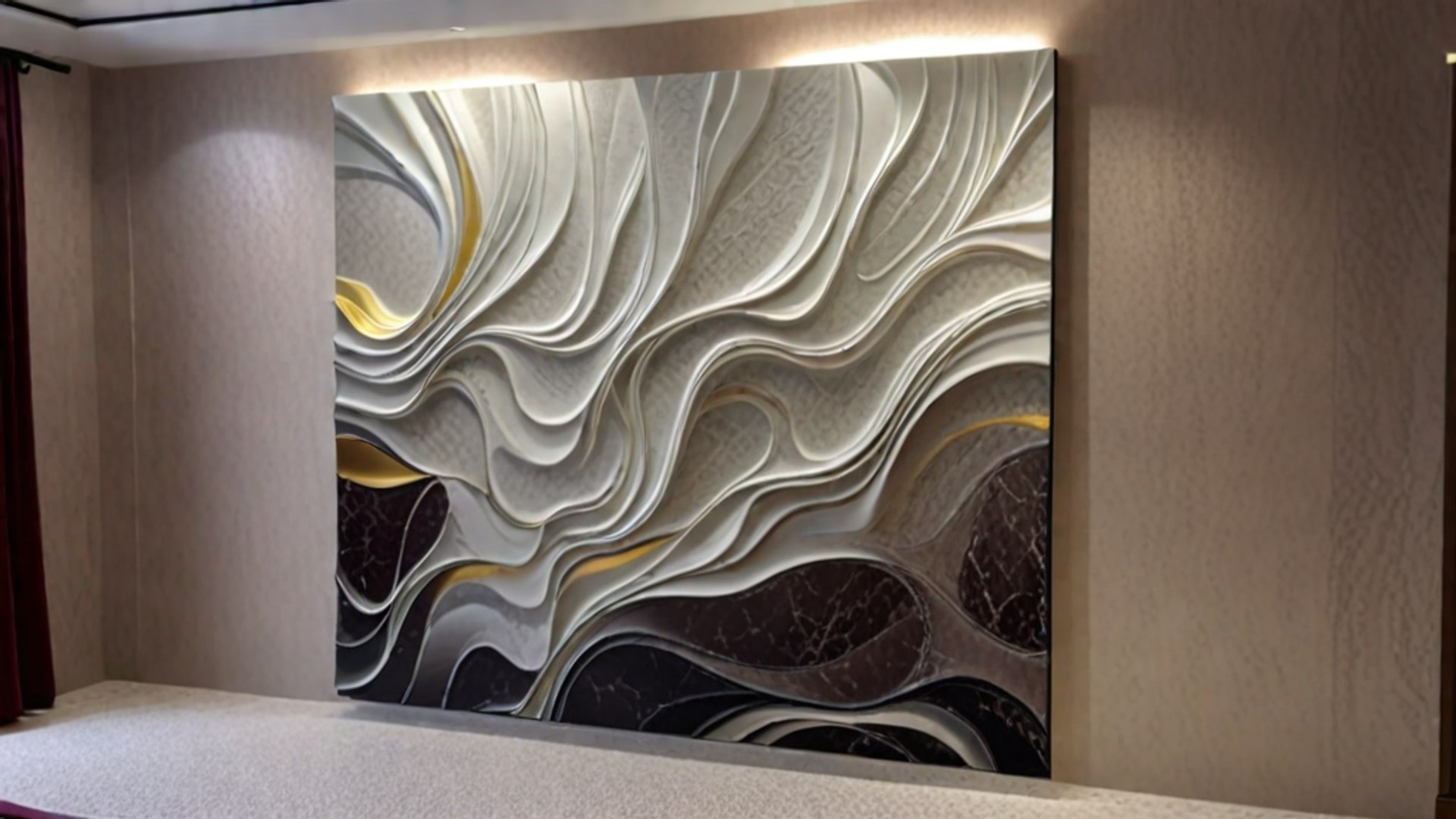 3D Modern Panel Wall Decor Set Relief Stl Mural CNC 185 - TurboSquid ...