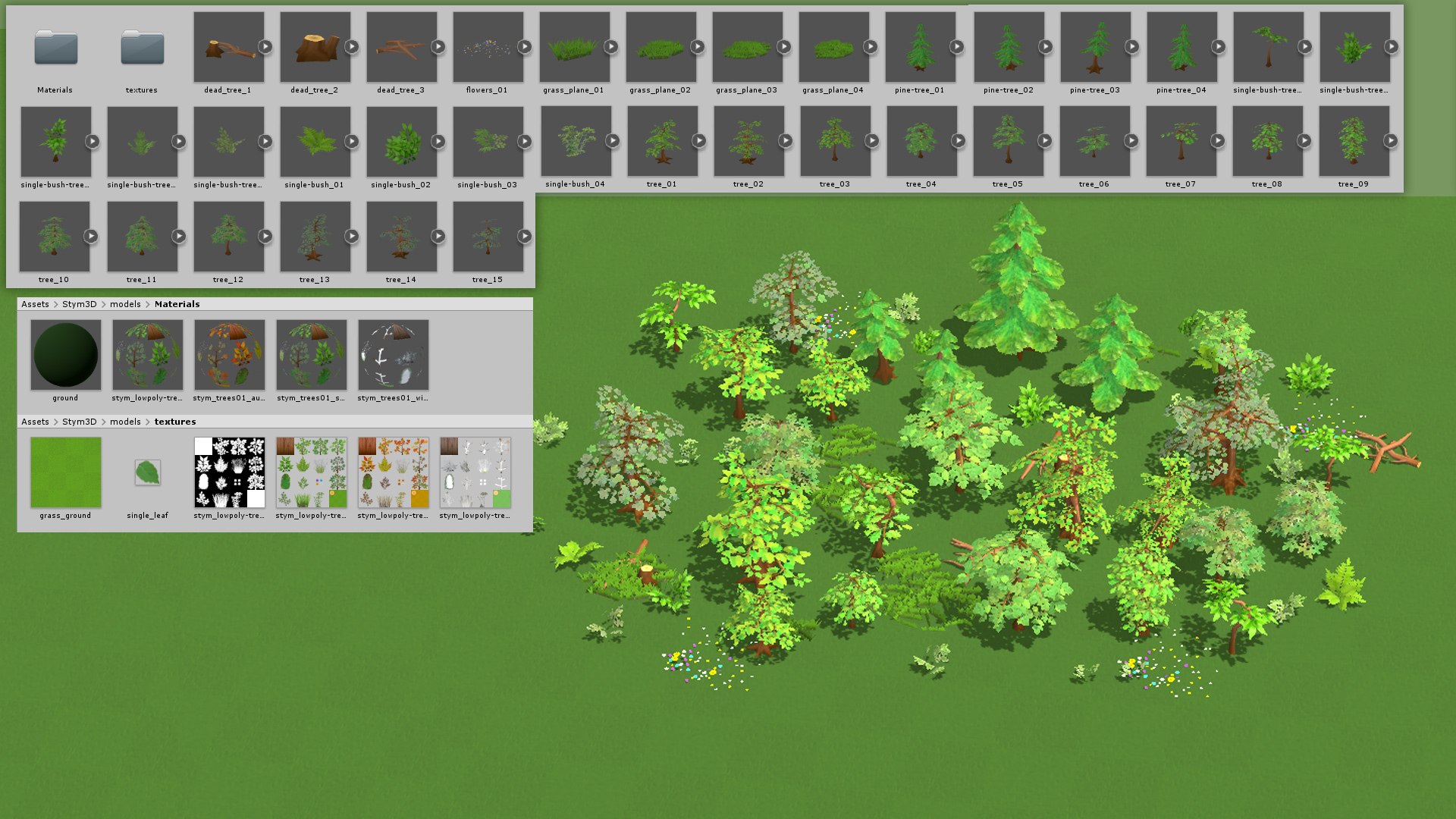 3D Cartoon Trees Pack - TurboSquid 1565313