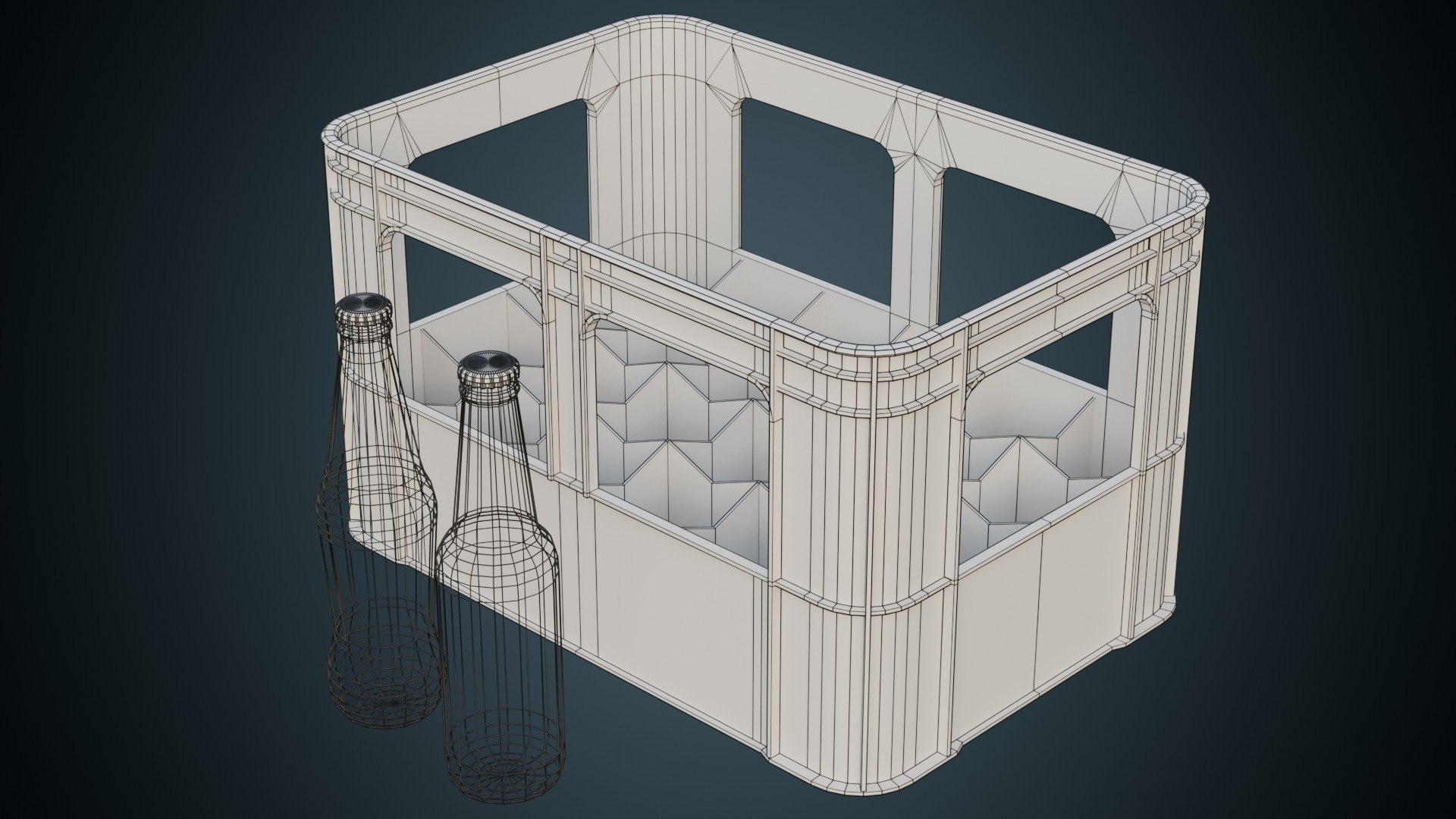 3D Model Plastic Crate 1 Basic - TurboSquid 2242383